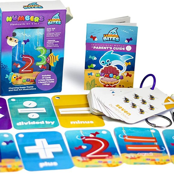 Other | A Baby Shark Adventure Numbers Flash Cards Addition And ...